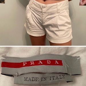 Prada | Shorts | Authentic Prada White Shorts Made In Italy | Poshmark